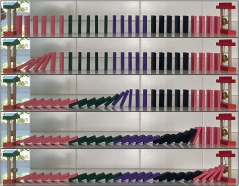 Debris Debris Interaction Experiment Table Top Domino Toppling Download Scientific Diagram