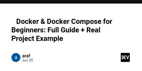 🐳 Docker And Docker Compose For Beginners Full Guide Real Project