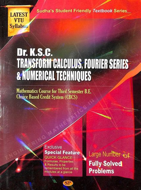 Buy Transform Calculus Fourier Series And Numerical Techniques