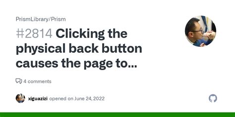 Clicking The Physical Back Button Causes The Page To Return To The