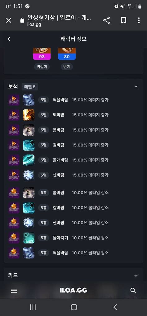 트포랑 보석 우선 순위 조언부탁드립니다 로스트아크 에펨코리아