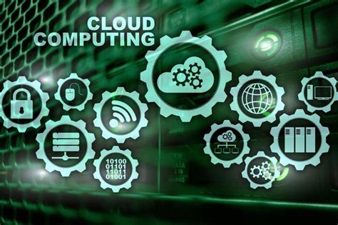 Premium Photo Cloud Computing Technology Connectivity Concept On Server Room Background