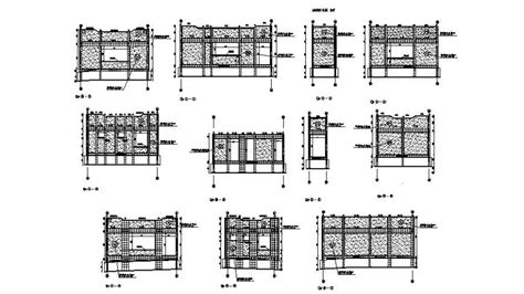 Cut Constructive Sectional Details Of Residential House Dwg File Cadbull