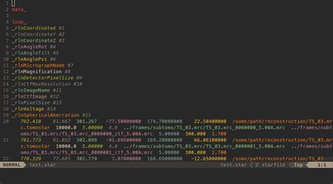 Github Brisvag Starfile Vim Vim Syntax For Star Cif Files