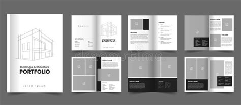 Building And Architecture Portfolio Template Or Interior Portfolio Design And Multipurpose