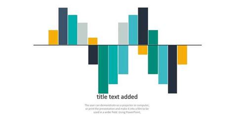 Visualizing Data Bar Chart With Blueyellowand Green Bars Powerpoint