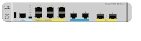 Cisco WS C3560CX 8XPD S Cis Cat 3560 CX 2 X MGig 6x1G PoE IP Base