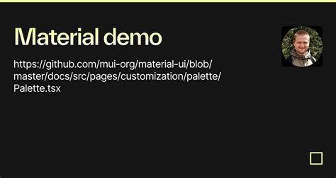 Material Demo Codesandbox