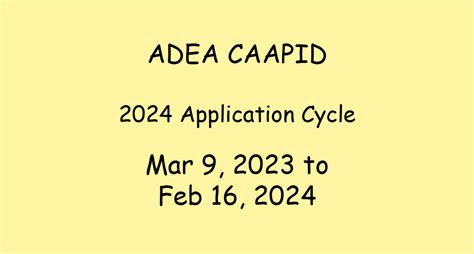 ADEA CAAPID Directory 2023-2024 | ApplyGround