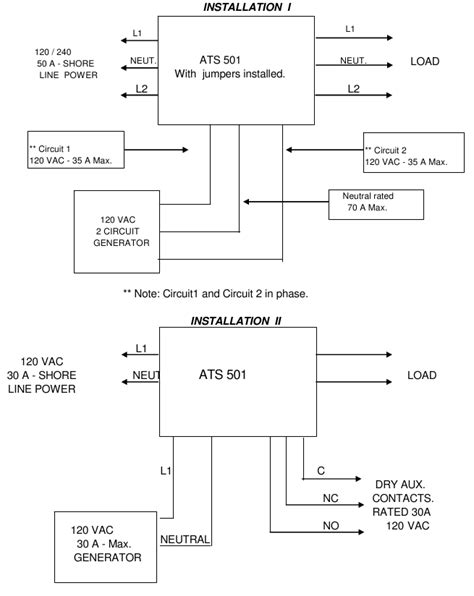 Parallax Power Supply Ats 501 Series Automatic Line Generator Switch Manual Manualslib