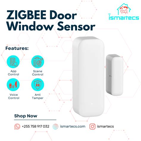 Smart Zigbee Door Window Sensor Smart Home Devices Home Automation