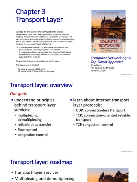 Chapter 3 Transport Layer Pdf Internet Protocols Port Computer Networking