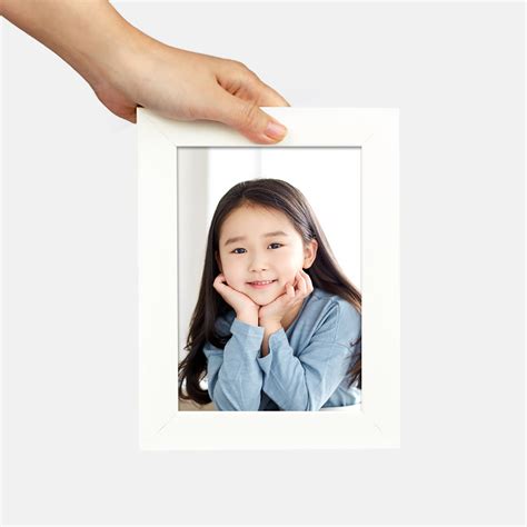 행복사진관 포토몬 탁상액자 베이직 화이트 상세 사진인화 포토북 사진액자 대형사진 폴라로이드 압축앨범