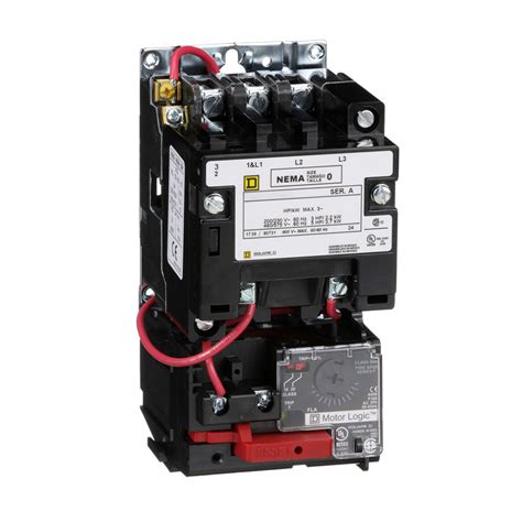 Square D 8536scw23v02s Non Reversing Starter Size 1 3 Pole Melting