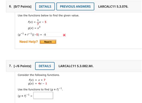 Solved Use The Functions Below To Find The Given Value Chegg