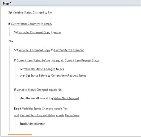 2010 Conditional Statement In Sharepoint Designer Workflow Not