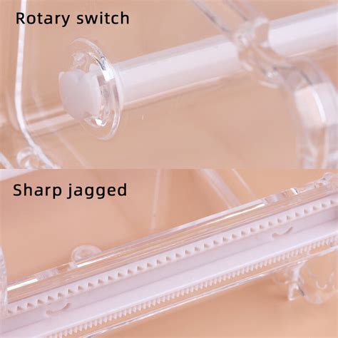 Thinkshow 휴대용 투명 아크릴 테이프 커터 Micropore 종이 잘라 내기 쉬운 의료 테이프 분할 접목 속눈썹 도구 메이크업