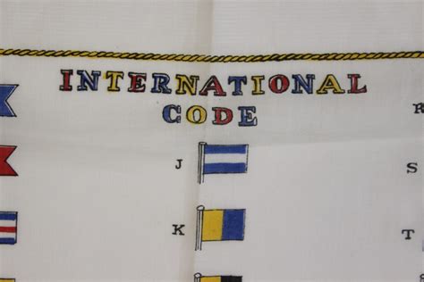 International Code Pocket Square W A Z Signal Flags