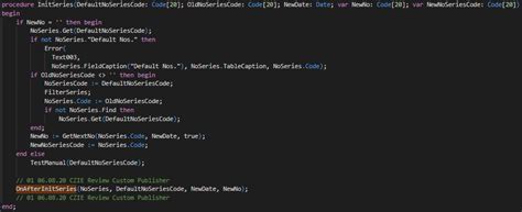 [event request] codeunit 396 noseriesmanagement onafterinitseries