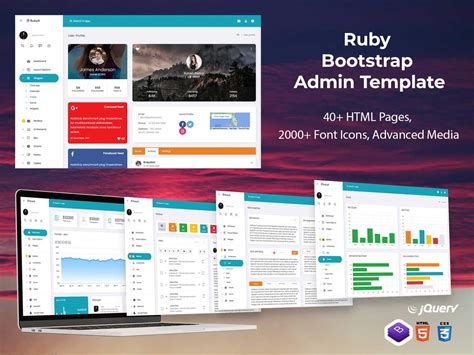 Bootstrap Admin Template On Twitter Rubyx Comes With The High