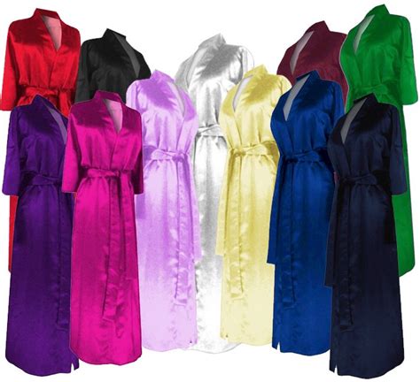 Plus And Supersizes Satin Robes In Various Colors