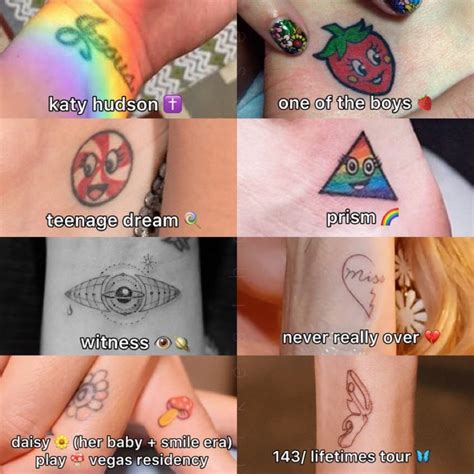 Katy Perry Triangle Tattoos