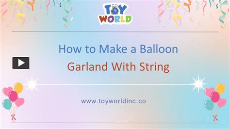 Ppt How To Make A Balloon Garland With String Powerpoint Presentation