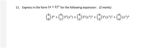 Solved 11 Express In The Form A B For The Following Chegg Com