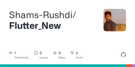 github shams rushdi flutter new