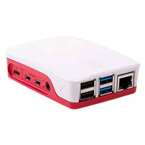 Raspberry Pi 4 Oficial Box Red Techinn