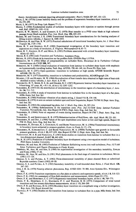 The Laminar Turbulent Transition Zone In The Boundary Layer Pdf