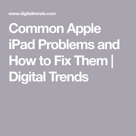 The Most Common Apple Ipad Problems And How To Fix Them Artofit