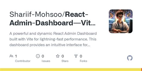 Github Shariif Mohsooreact Admin Dashboard Vite Edition A