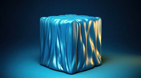 Cladding 3d Rendering Of A Glossy Fabric Clad Towering Cube Backgrounds