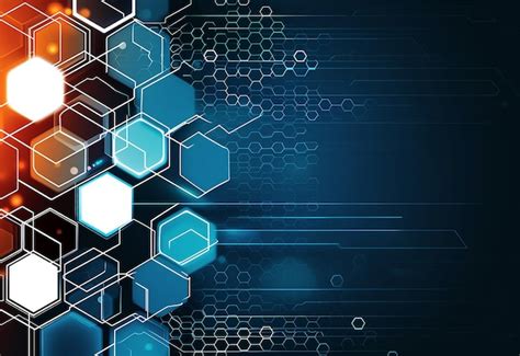 Premium Photo Photo Of Hex Textured Technology Background Network