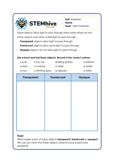 Exaples Opaque Objects