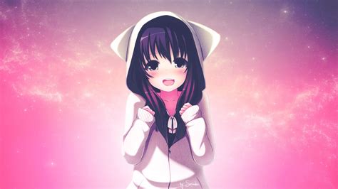 Cute Anime Girl Kawaii Cat Bilder