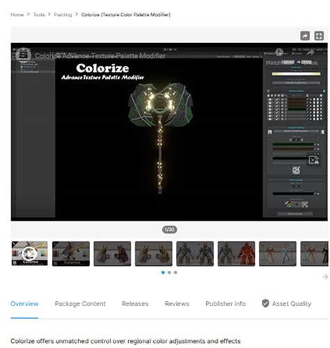 Colorize Texture Color Palette Modifier Download Daz3d And Poser