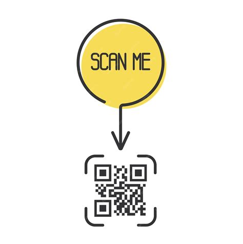 premium vector qr code for smartphone inscription scan me with