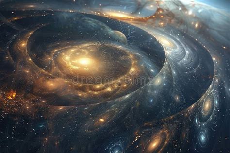 Abstract Formations Resembling Planetary Orbits And Cosmic Trajectories
