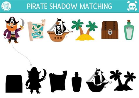 올바른 보물 지도 찾기 어린이를 위한 보물섬 짝짓기 활동 주의력 기술을 위한 어린이를 위한 바다 모험 교육 퀴즈 워크시트 귀여운