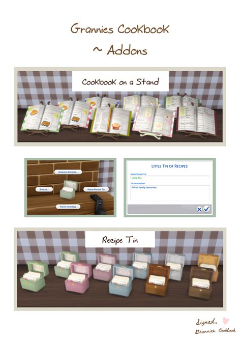 Grannies Cookbook Add Ons Artofit