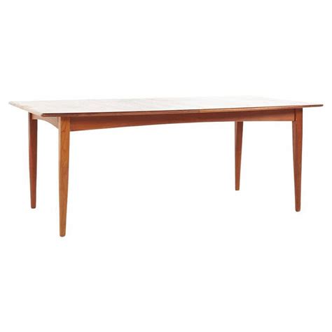 Sligh Mid Century Expanding Walnut Dining Table With 3 Leaves Mid