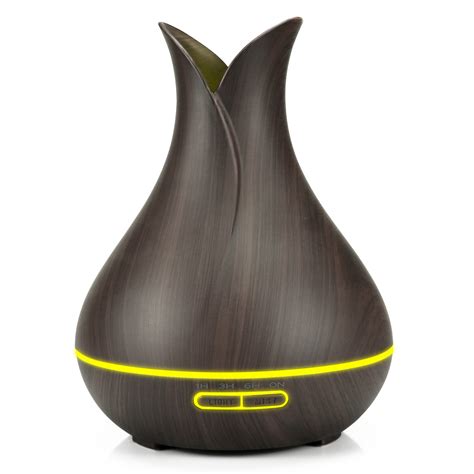 2024 Hot Sale Ultrasonic Air Humidifier 400ml Wood Grain Electric Essential Oil Aroma Diffuser