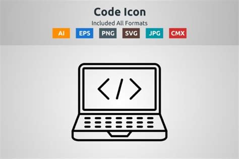 Code Vector Outline Icon Graphic By Abidehtisham Creative Fabrica