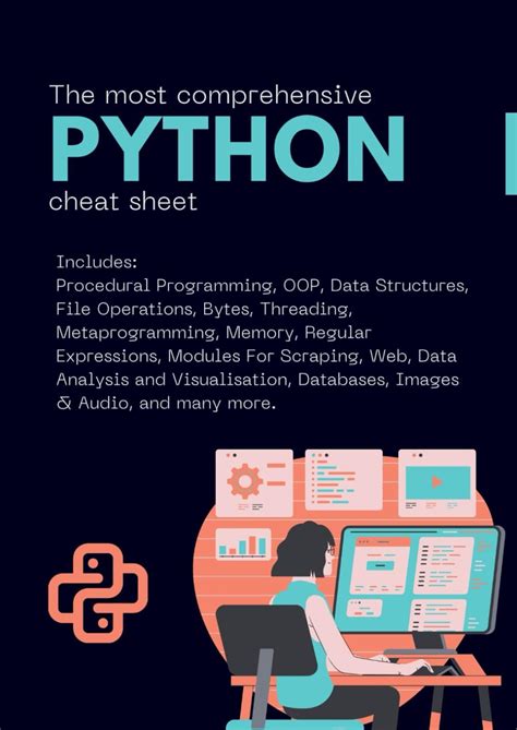 The Most Comprehensive Python Cheat Sheet Paperback Laminated Edition