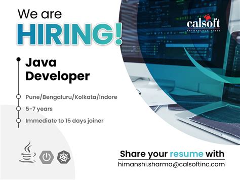 calsoft on linkedin hiring punejobs jobopenings javadeveloper