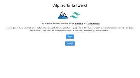 Alpine Js And Tailwind Modal