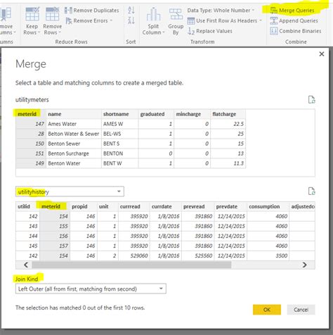 Power Bi Merge Tables Into New Table