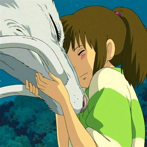 Spirited Away Chihiro And Haku Kiss